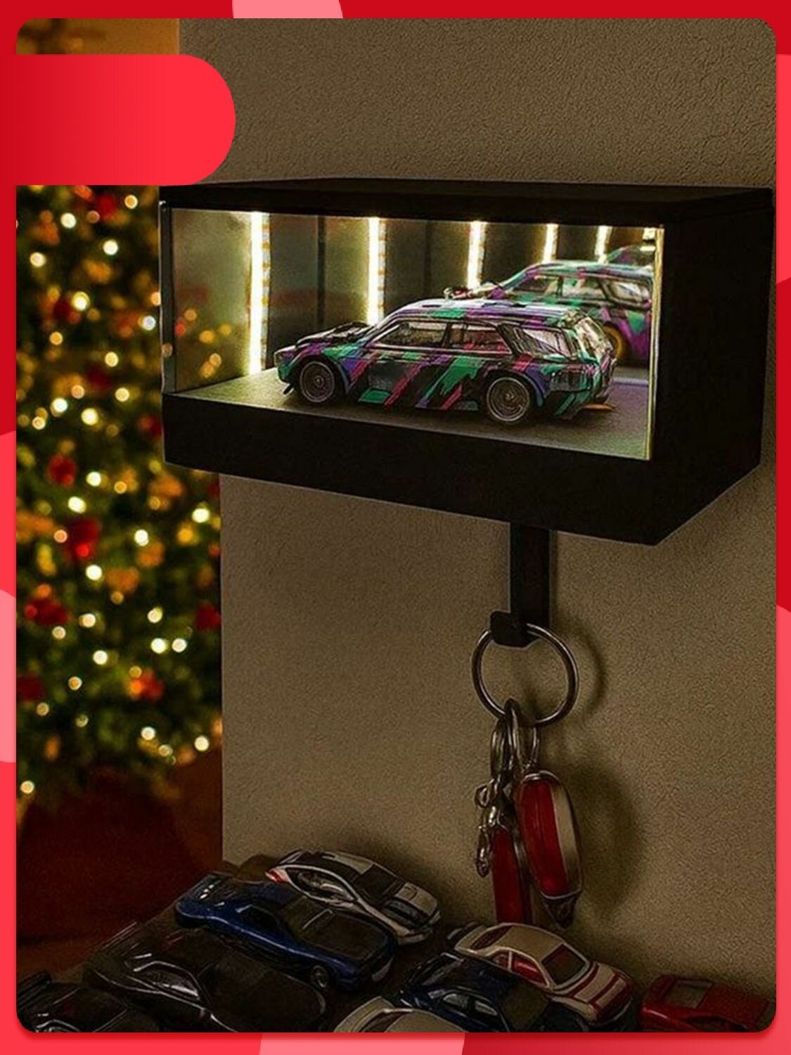 Эксклюзивная настенная ключница для гаражных и прихожих ключей