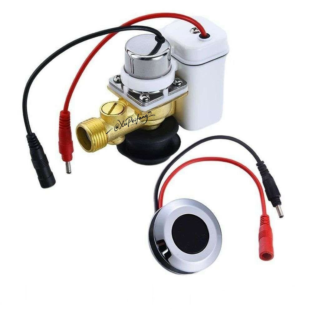 Круглая сенсорная панель писсуара, Датчик писсуара, с аксессуарами для регулируемого электромагнитного клапана