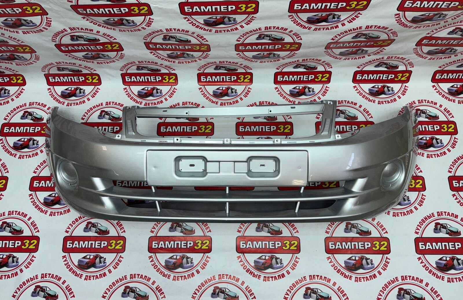Бампер ВАЗ Лада Гранта передний 2190 цвет Платина, 691