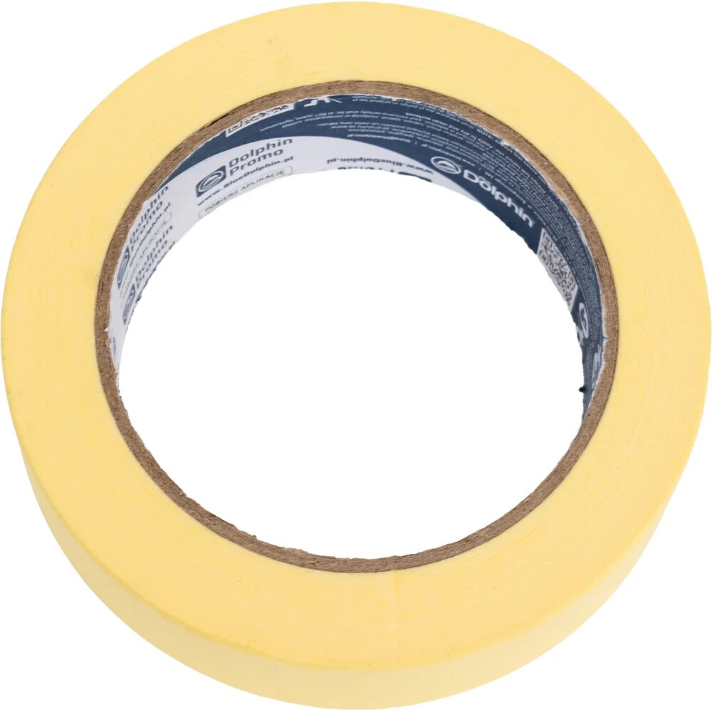 Многофункциональная малярная лента Blue Dolphin Masking Tape желтая 30мм х 50м 01-7-13 ST627, желтый, 30 мм, 50 м
