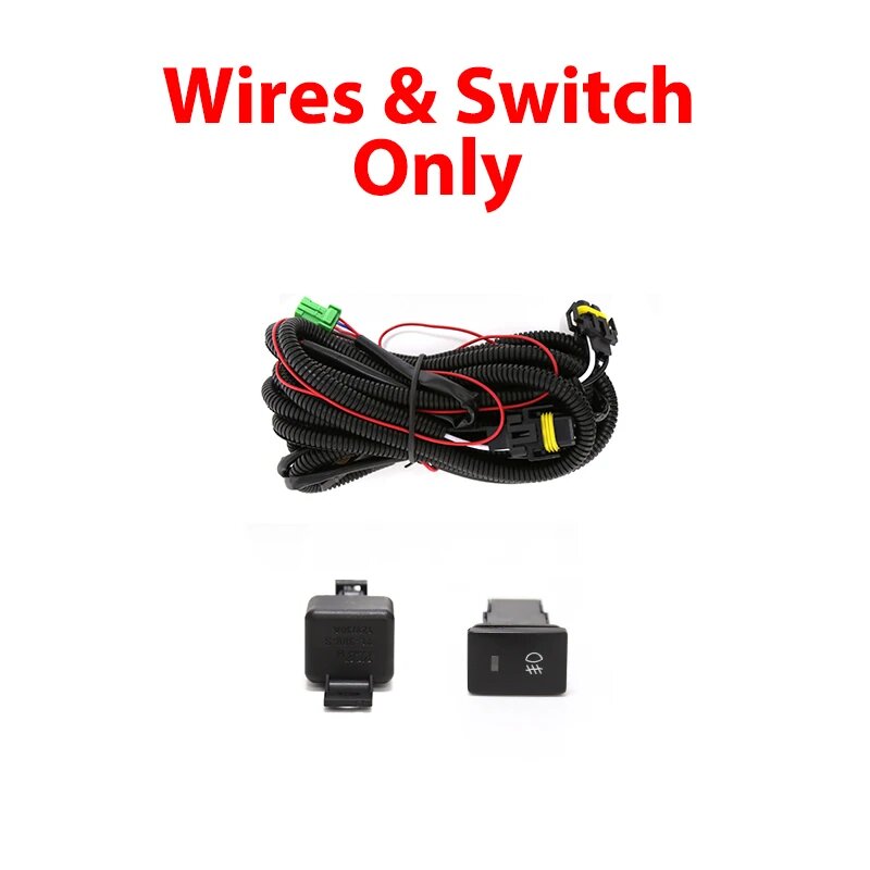 Противотуманные фары Angel Eye для Toyota Highlander Kluger Avalon Prius C-HR CHR Wires Switch Only