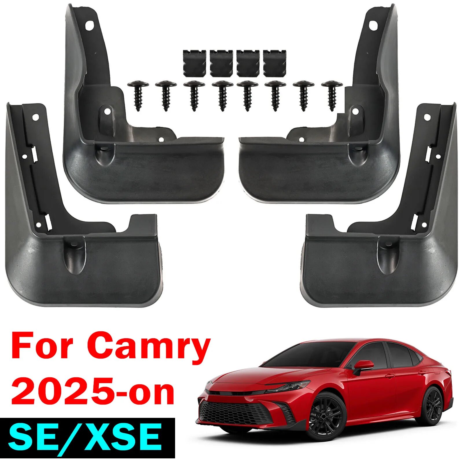 4 брызговика для Toyota Camry SE XSE XV80 2024 2025 9-го поколения, брызговики, Camry SE XSE