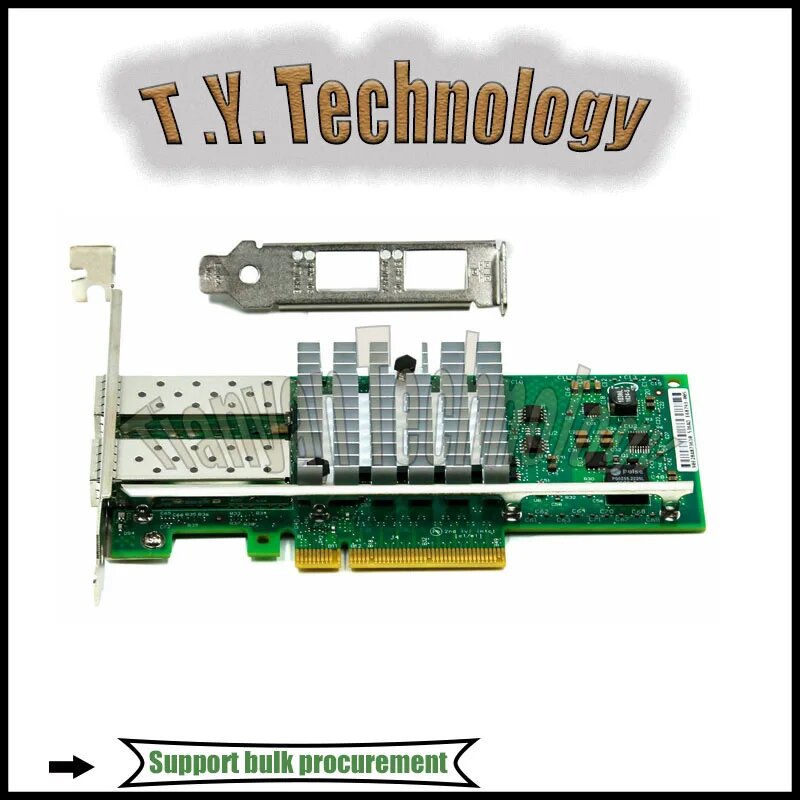 Двухпортовый серверный сетевой адаптер Intel X520-DA2 10 Gigabit 10Gbe SFP