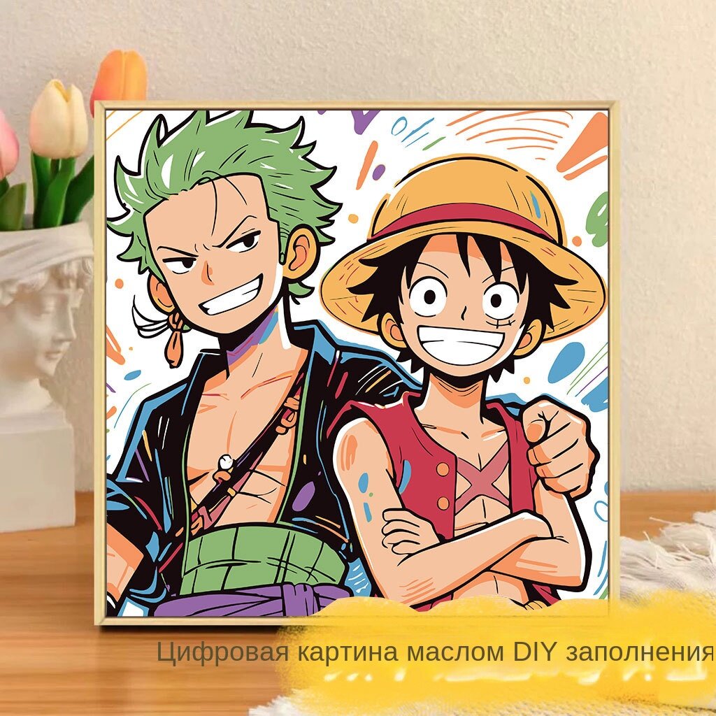 Bungo Stray Dogs Осаму Дадзай DIY Цифровая масляная живопись Раскраска ручной работы Накахара Чуя Аниме товары Акриловая живопись