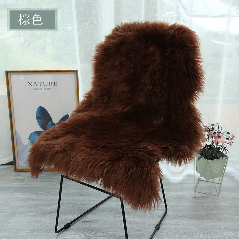 Поставка цельного ковра из овчины для спальни, прикроватного дивана, плюшевого коврика, окна, шезлонга, оптовая продажа