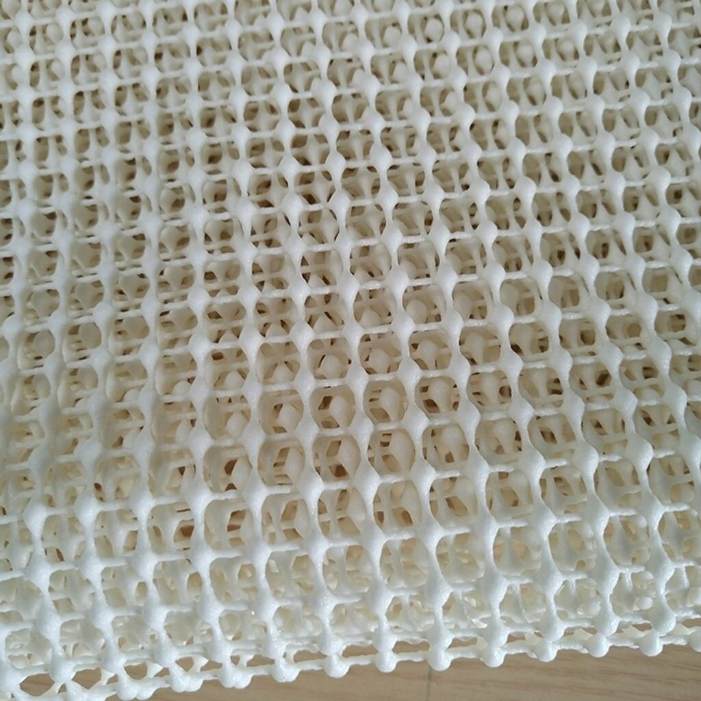 (1) Противоскользящая ткань из вспененного ПВХ для матраса, диванной подушки, ковра, сетки - белая - 70 см x 2 м