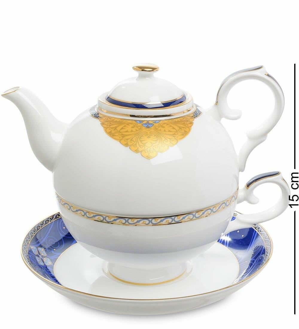 Чайный набор Золотой Палермо (Gold Palermo Pavone) A2096122 Pavone, Фарфор