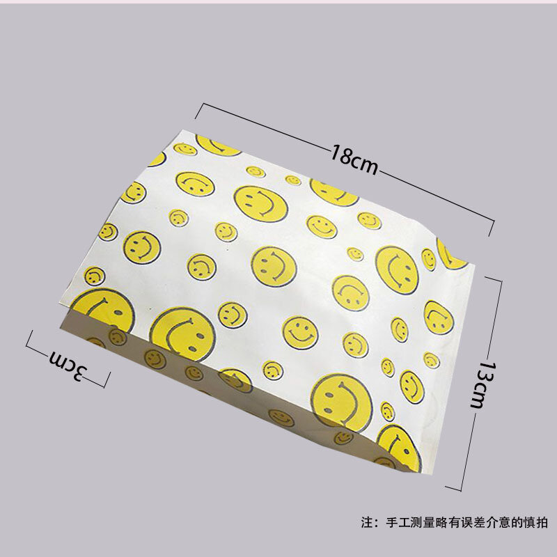 Одноразовые бумажные пакеты для закусок, куриного филе, картошки фри, куриного стейка, жареной курицы, маслостойкие бумажные пакеты, портативные пищевые пакеты малого размера