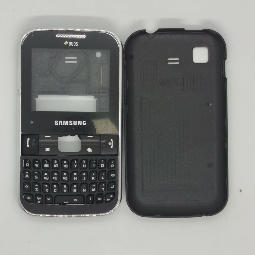 Корпус для Samsung C3222 + средняя часть + клавиатура (англ.) (черный) High Copy