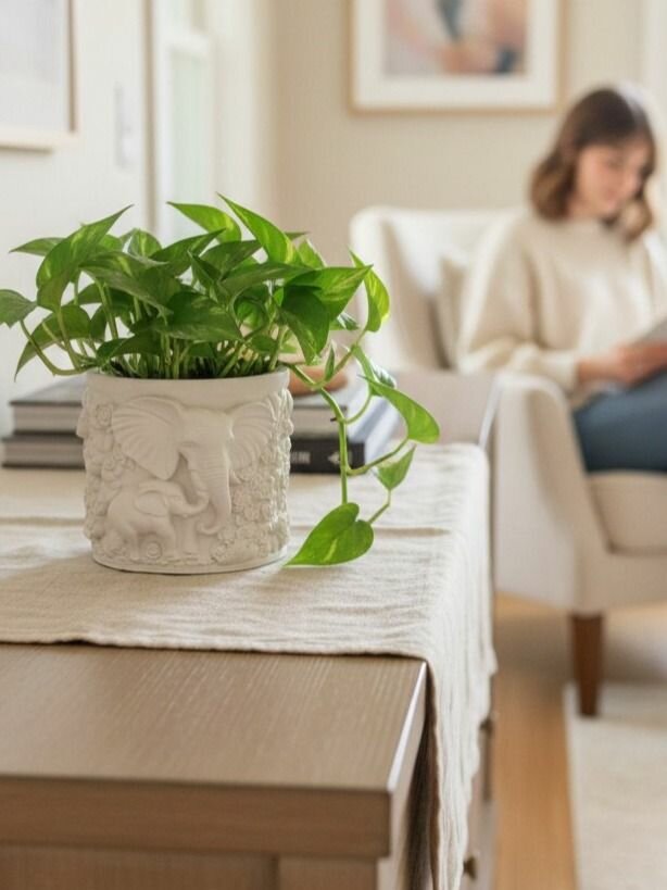 Кашпо Мама со слоненком