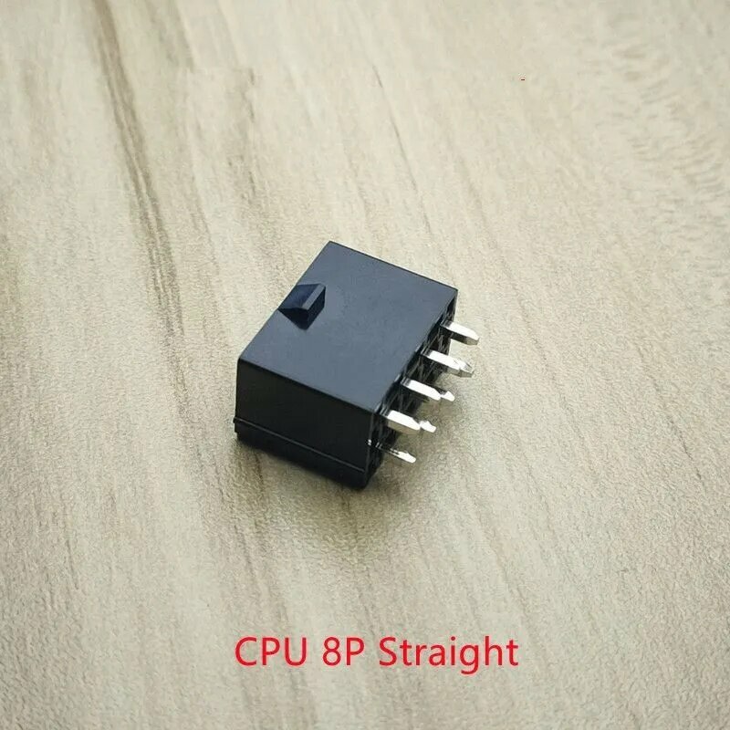 50 шт чёрный женский прямой штырьковый разъем 5569 4.2 мм CPU 2*4P 8Pin прямая игла гнездо Универсальный для ПК/пром/LED