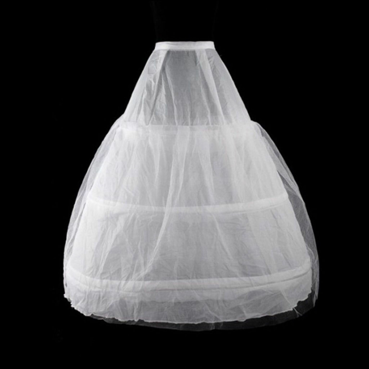 Три стальных каркаса и одна шифоновая подюбка