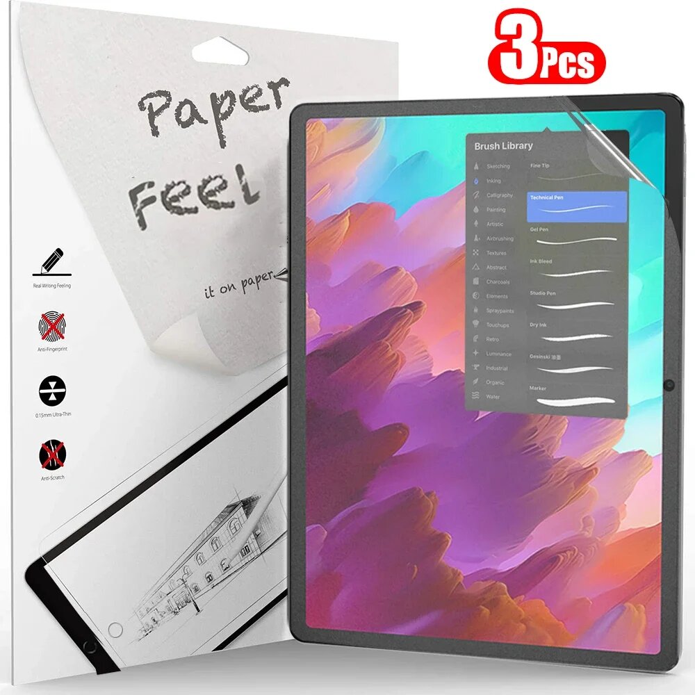 3 матовые защитные пленки для Lenovo Tab Xiaoxin Pad 11 2025 и Pad Pro 12.7 2023 Tab Idea 11 2025