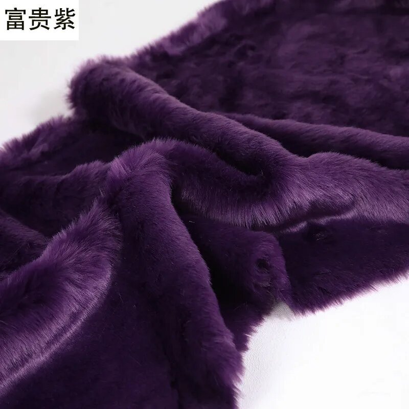 Фиолетовый искусственный мех кролик 45x45 см