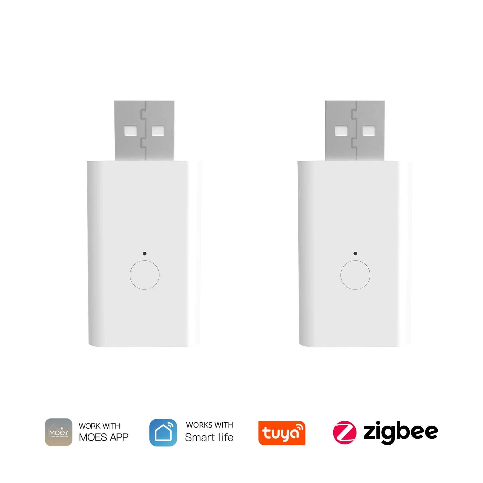 Усилитель сигнала MOES Tuya ZigBee, USB-удлинитель для интеллектуальных устройств, стабильная 2PCS