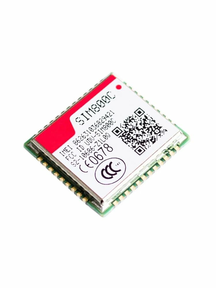 GSM/GPRS модуль SIM800C (четырехдиапазонный, передача голоса, SMS и данных)