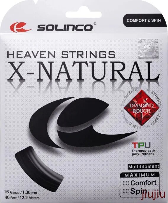 Струны для теннисной ракетки Solinco X-Natural X-Natural 1.30 мм Black - Мультиволокно