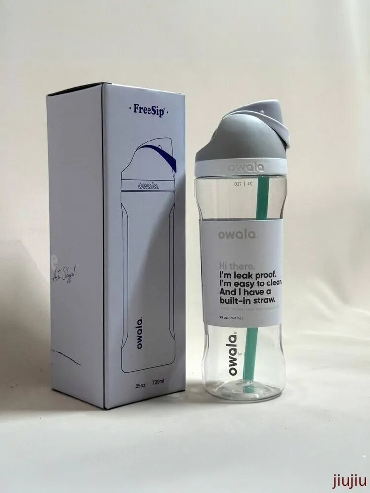 Термокружка Owala freesip 32OZ, 0.74 л, для напитков, из нержавеющей стали, с крышкой-чашкой, цвет Застенчивый зефир