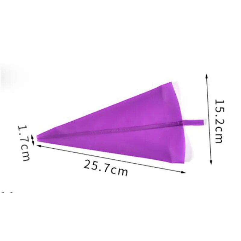 Многоразовый силиконовый кондитерский мешок Фиолетовый, 10 inch purple