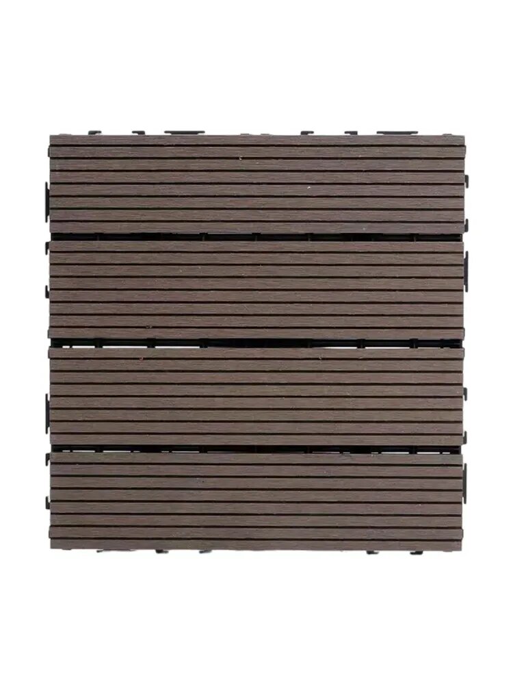 (1 шт) Пластиковая террасная доска из древесно-полимерного композита - темно-коричневый