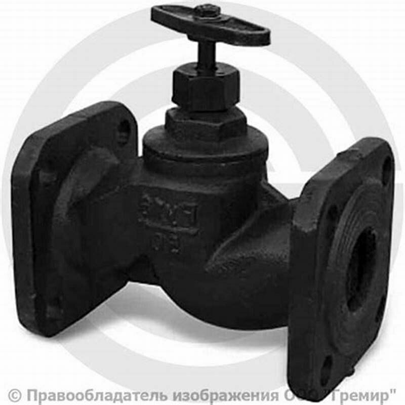 Запорный вентиль чугунный фланцевый 15ч14п, Ду 150, Ру 16