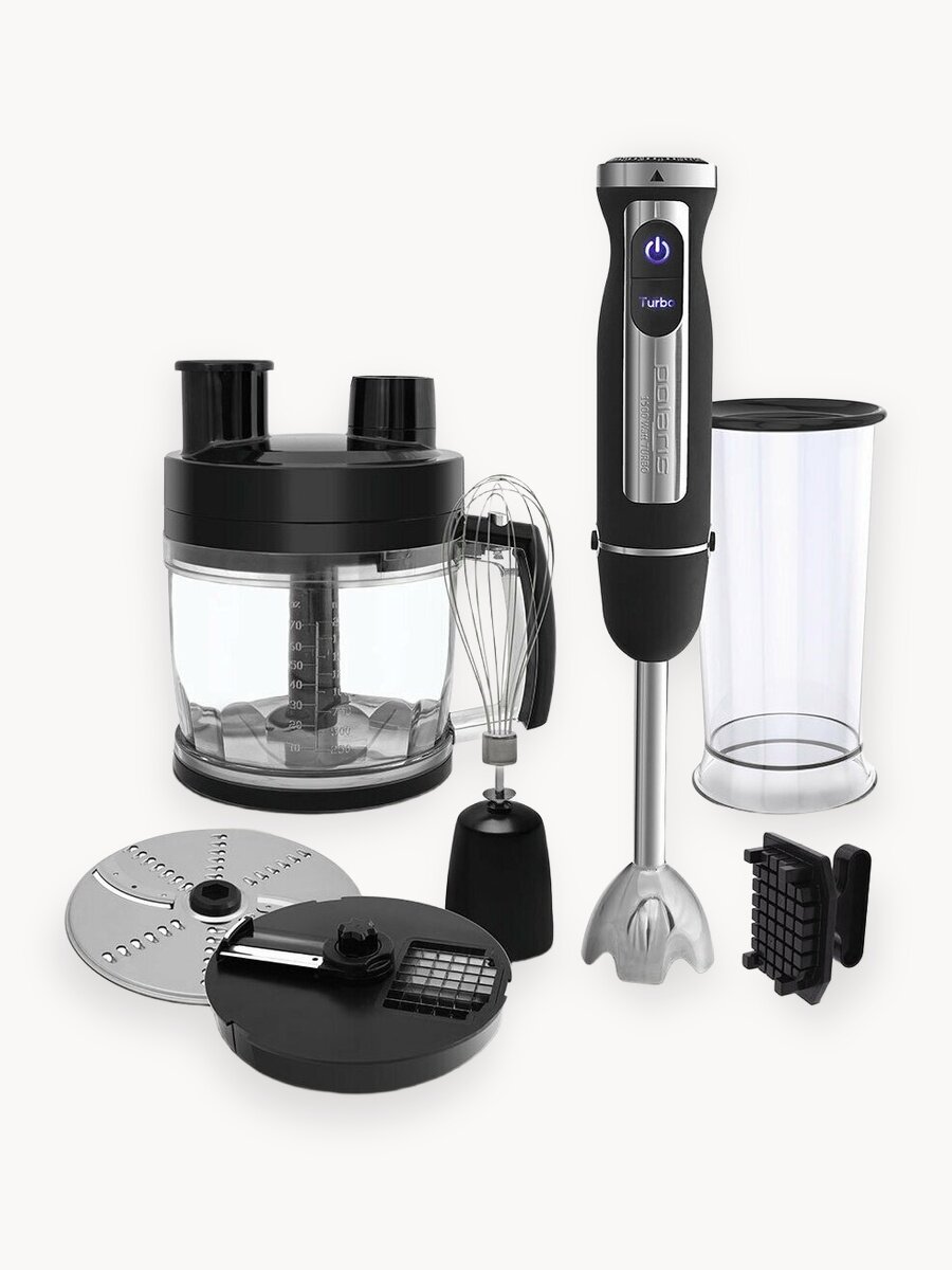 Блендер POLARIS PHB 1590AL Cube 1500Вт, чаша 2 л, измельчитель, терка, шинковка, кубик