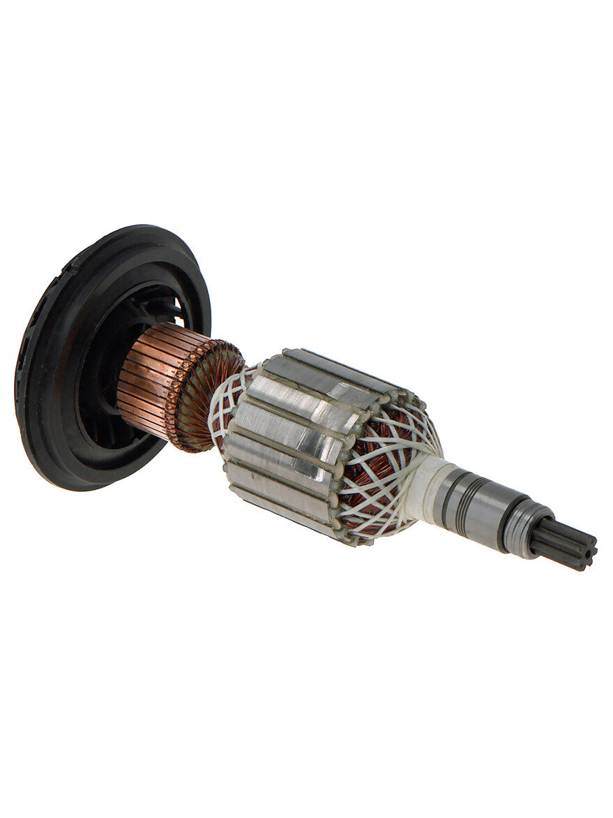 Ротор (якорь) (L-208 мм, D-54 мм, 7 зубов, прямо) для молотка отбойного BOSCH GSH 11 E