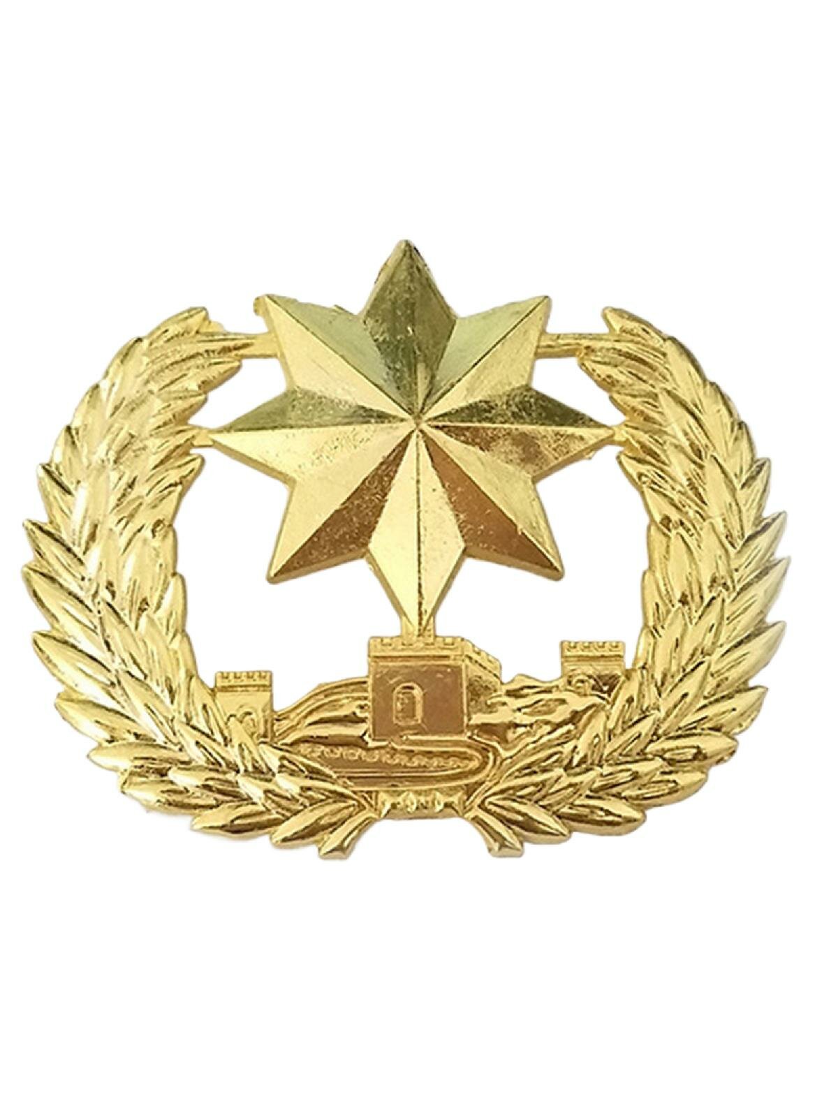 Эмблема форменных кепок Металлический значок в виде звезды для униформы офицера охраны