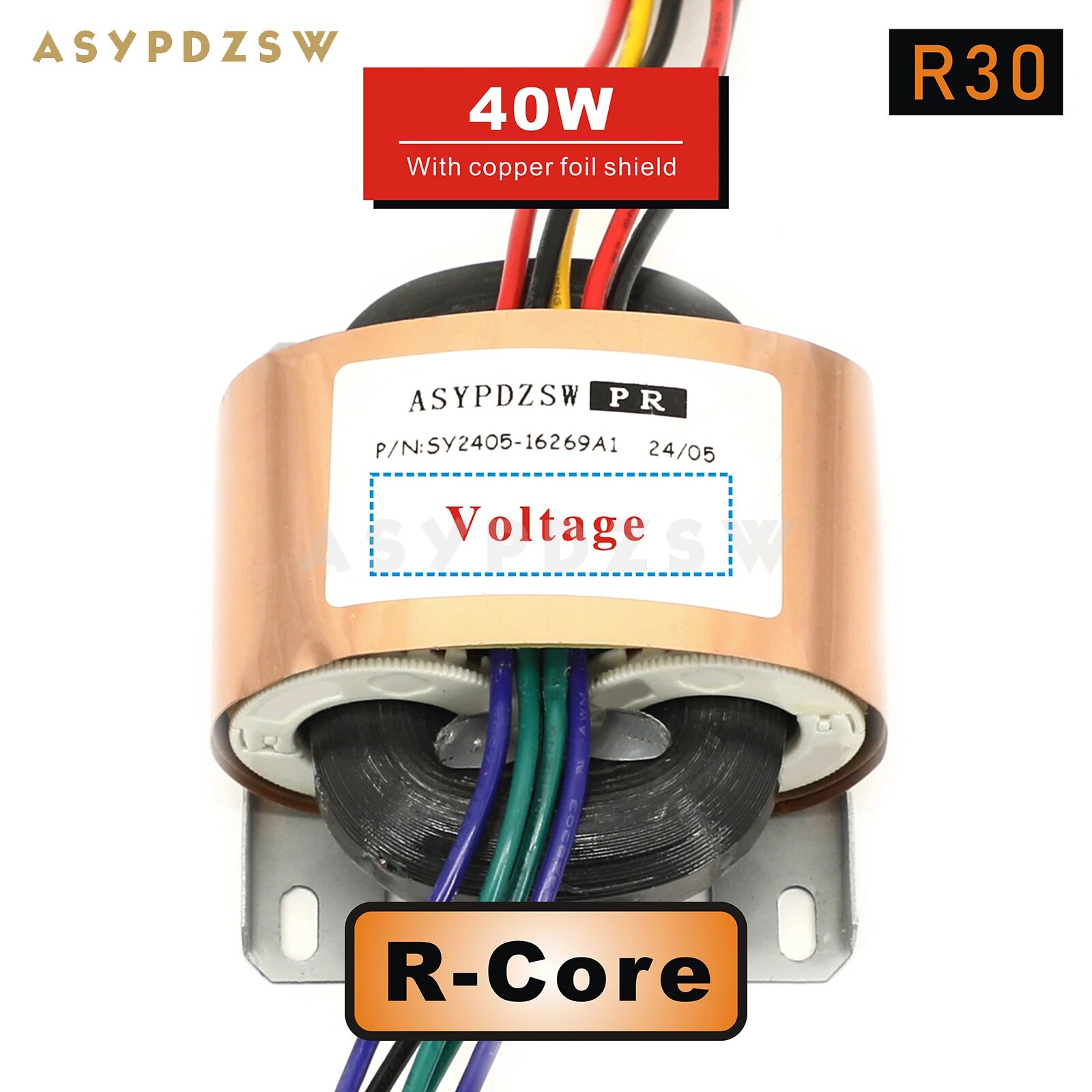 ASYPDZSW R-30 40ВА трансформатор Customized voltage