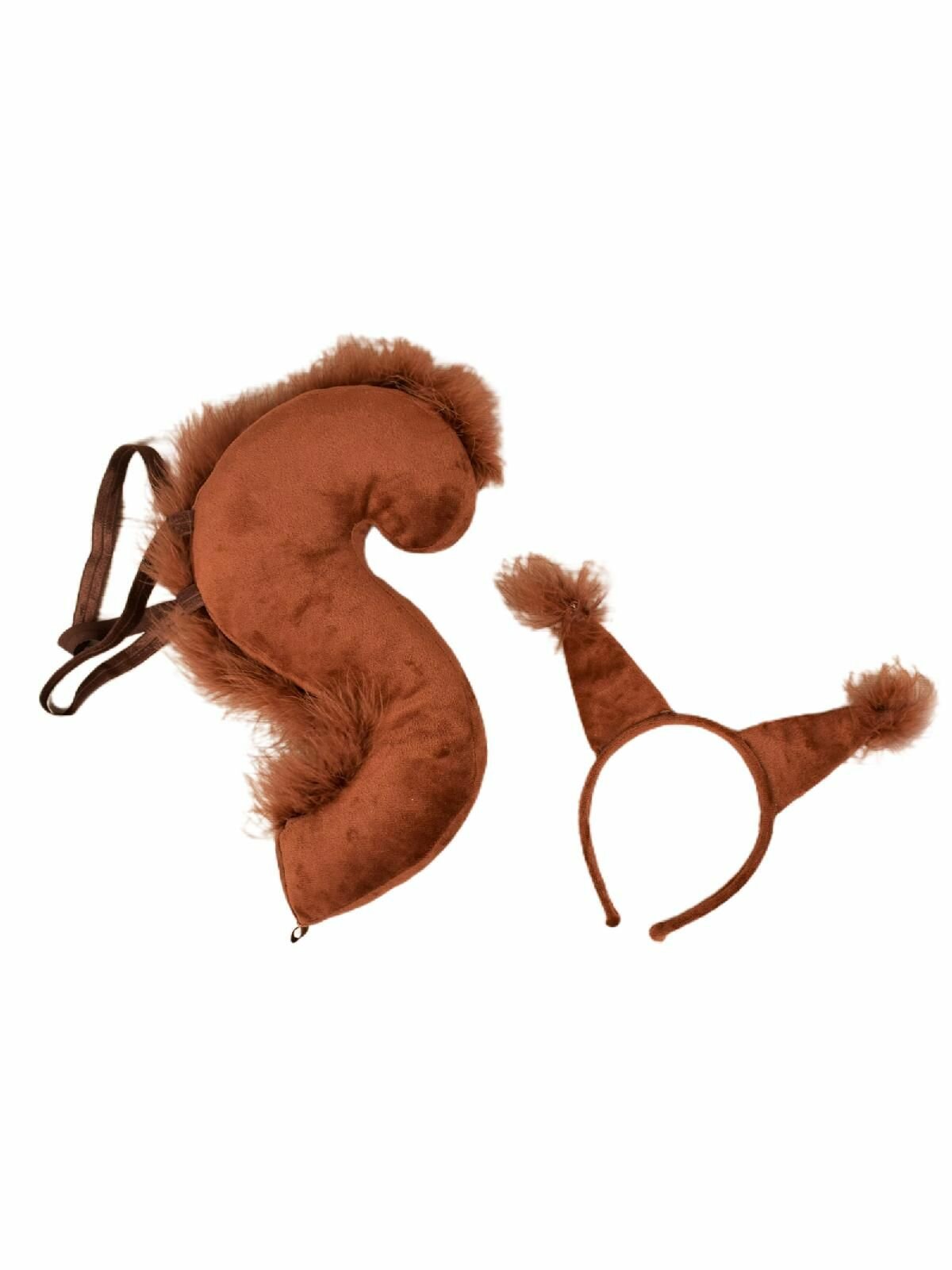 Ушки белки и хвост для костюма