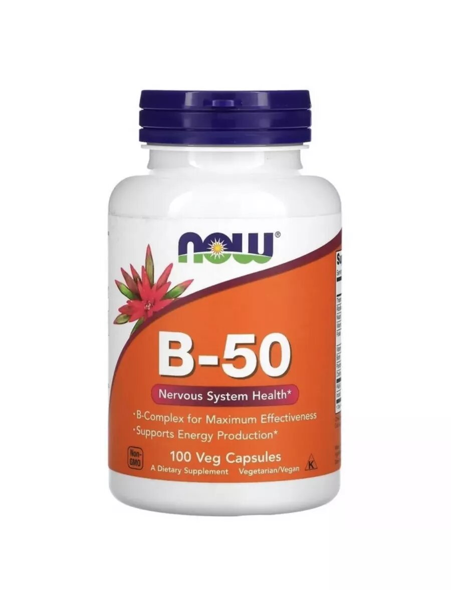 В-50 Now Foods (Нау Фудс), 100 капсул