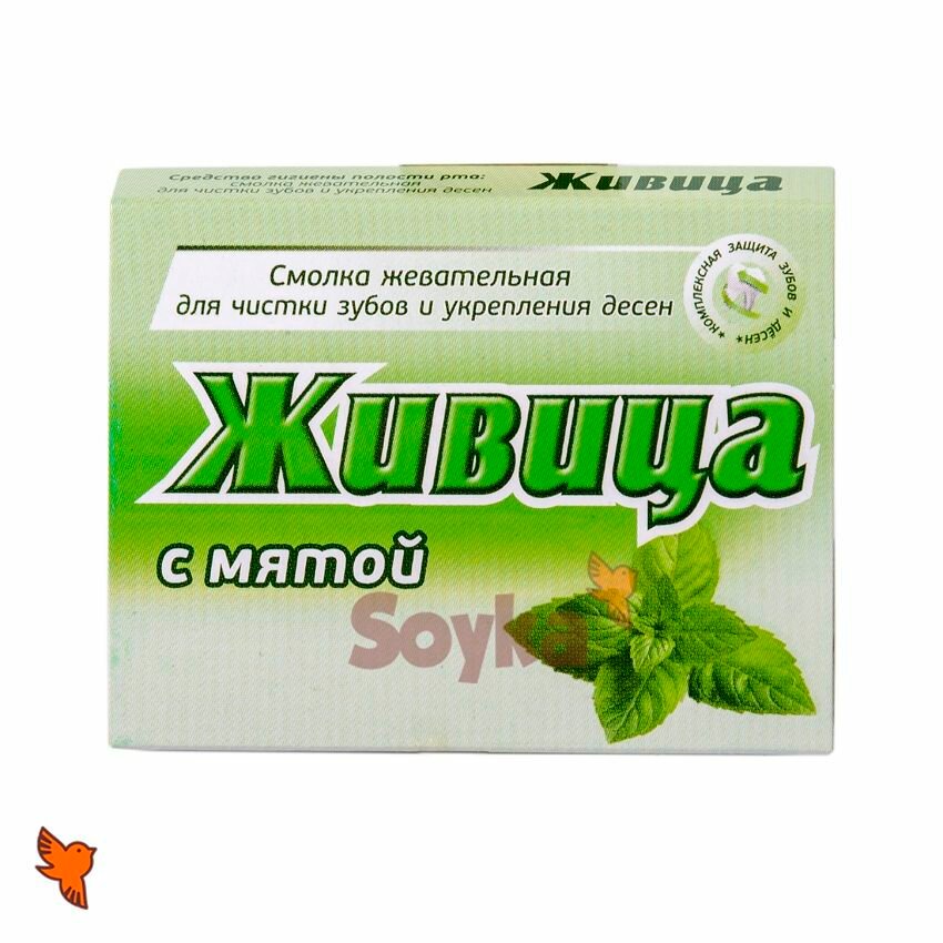 Смолка жевательная с мятой Алтайский Нектар, 0.8г 5шт