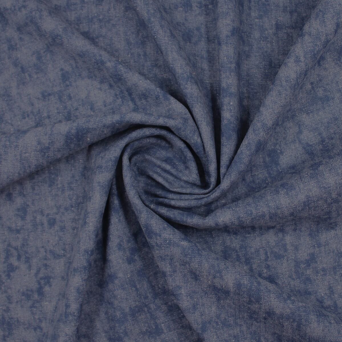 Лен Vintage синего цвета, ткань для рукоделия и шитья, отрез 2х1,35 м