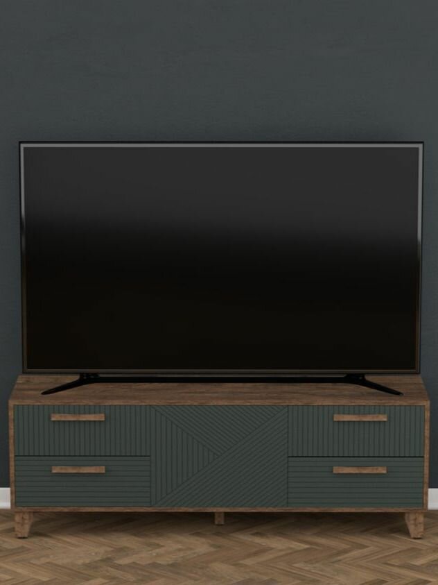 Тумба-створка под ТВ Копенгаген Дуб Самдал / Авокадо (12 Стульев)