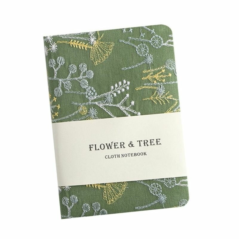 Блокнот для вышивания формата А6-зеленый