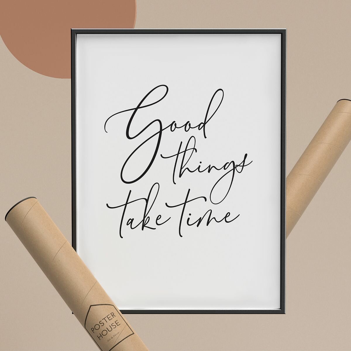 Постер Минимализм надпись 40х50 см без рамы/ Черно белый постер/ Современный минималистичный эстетичный плакат в подарок для интерьера дома, офиса/ Декор стен