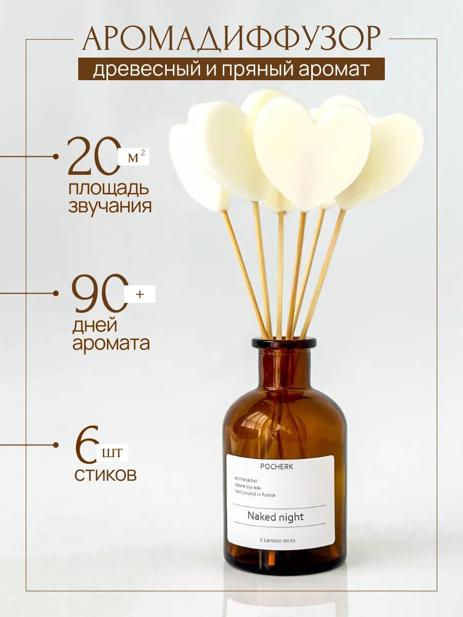 Диффузор POCHERK "Naked Night", ароматический, из воска, для интерьера