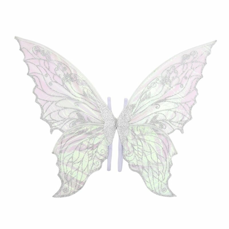 Крылья бабочки с 4 листьями бронзы-серебристый