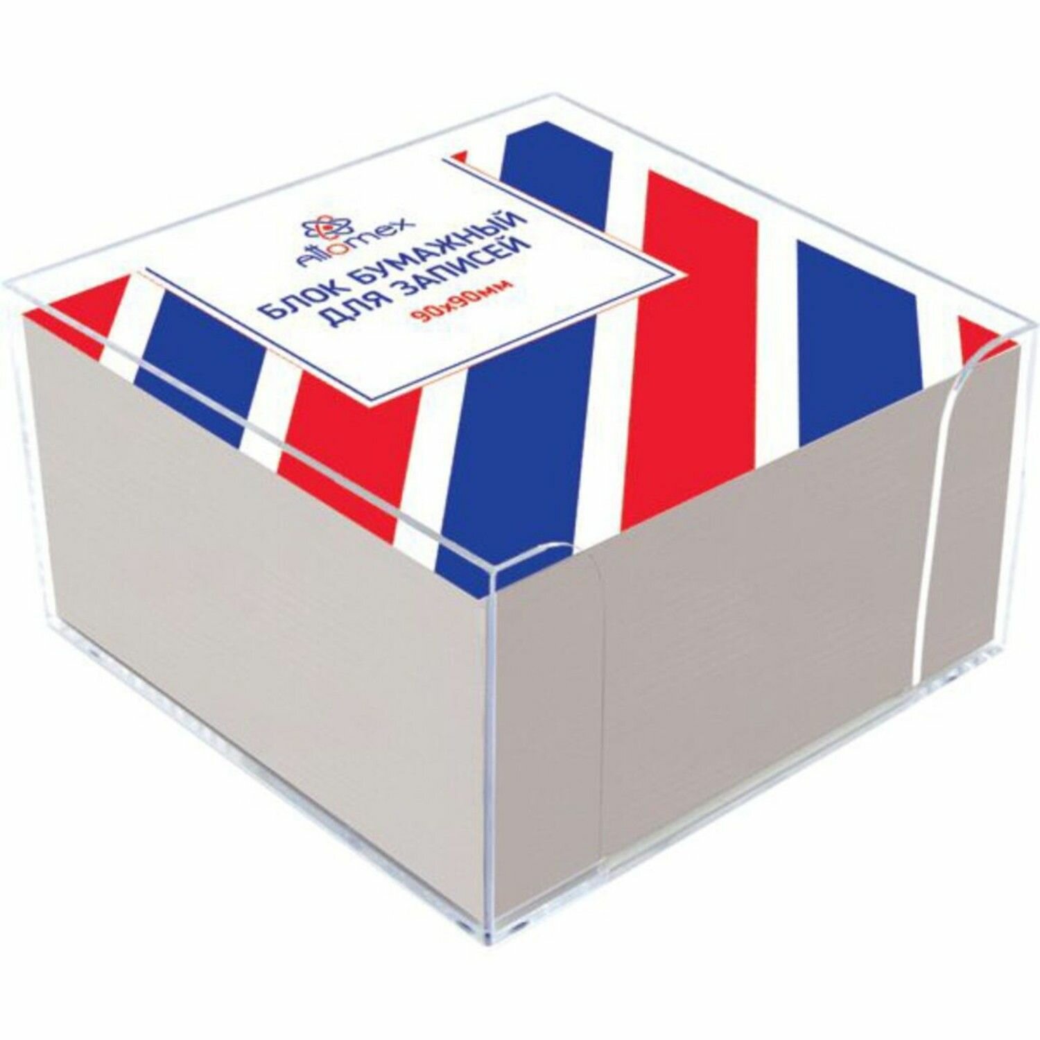 Блок бумаги для записи (90*90*50мм) белый, непроклеенный, 70г/м2 в боксе