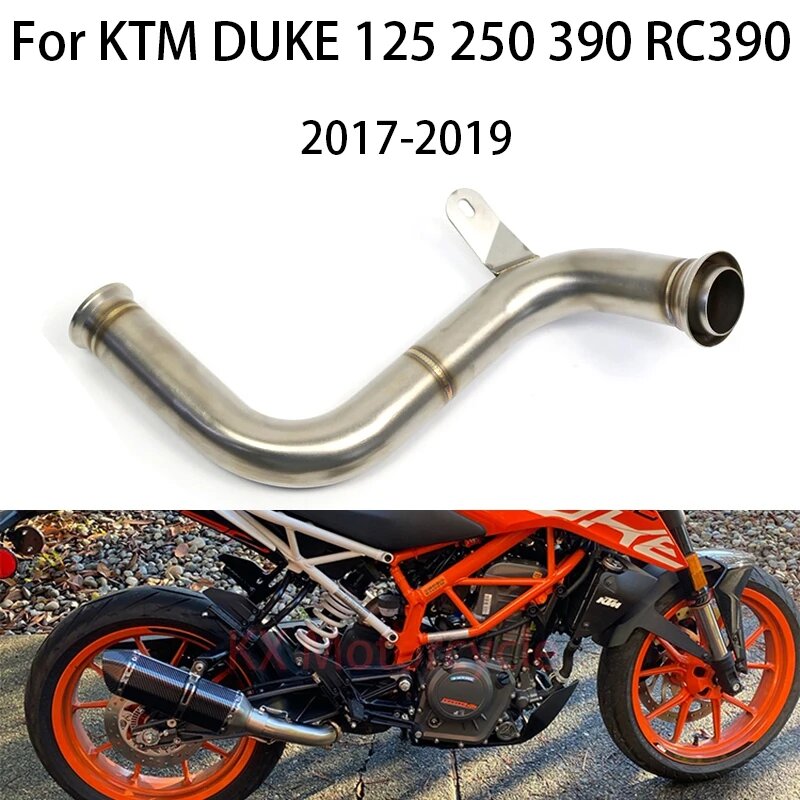 Для мотоциклов KTM DUKE 125, 390, 250, RC125 и RC390 2017–2020 гг, выхлопная труба, передняя труба, промежуточное соединение, глушитель и система slip on.