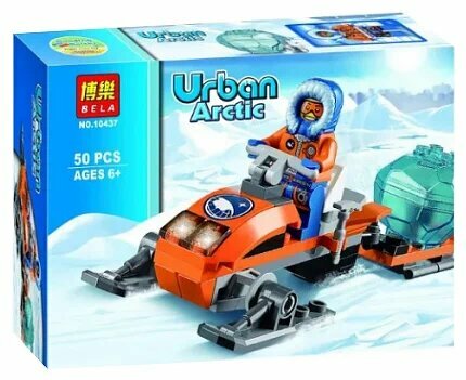 Конструктор Lari (Bela) Urban 10437 Арктический снегоход, 50 дет.