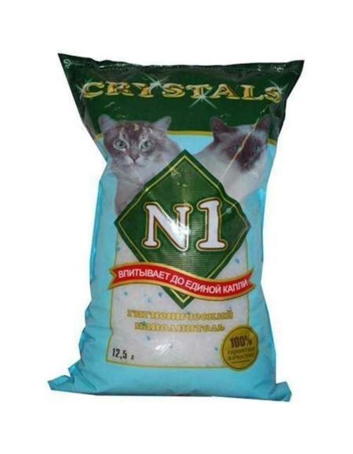 №1 Crystals Силикагелевый наполнитель для кошек 5л