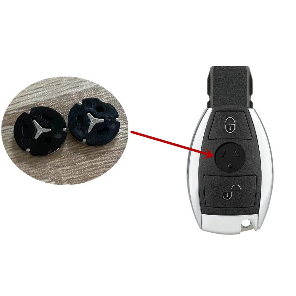2 шт. 13 мм DIY эмблема логотип сменная наклейка эмблема для Mercedes для Benz пульт 2Pcs