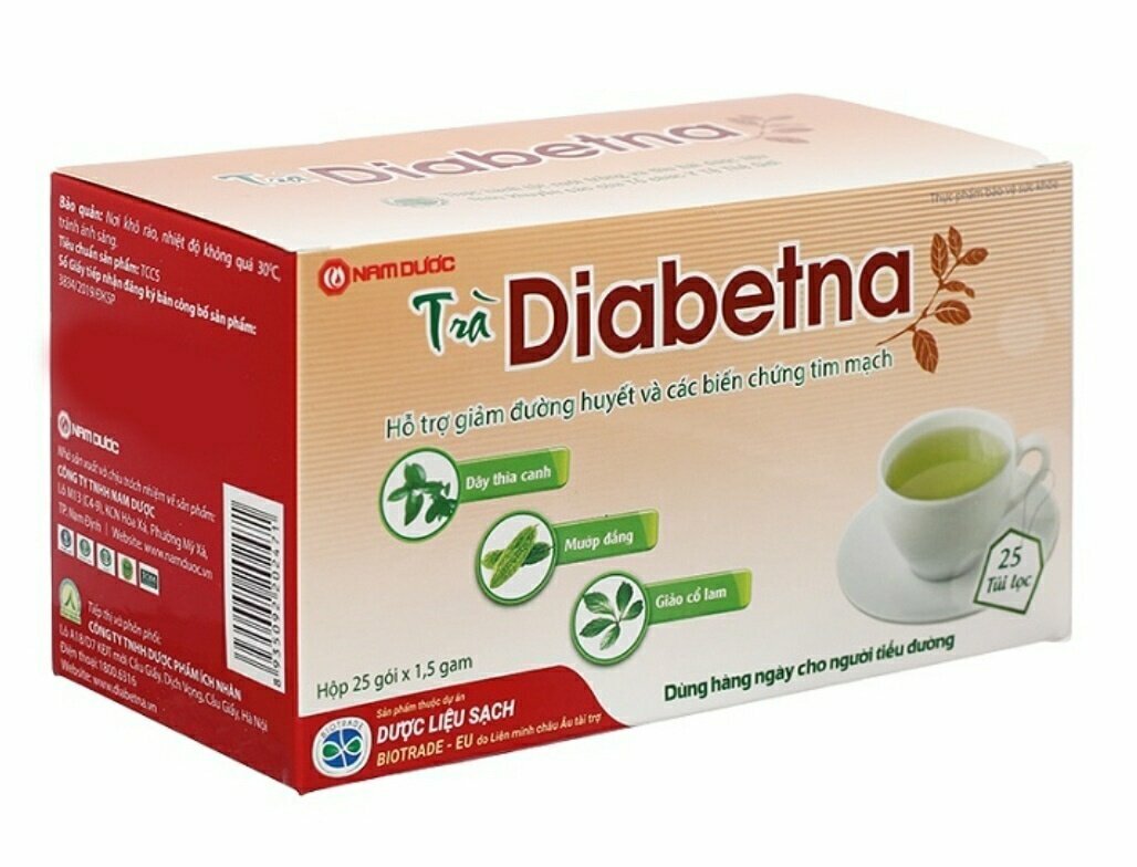 Чай Tra Diabetna от сахарного диабета, травяной, в пакетиках, 25 шт