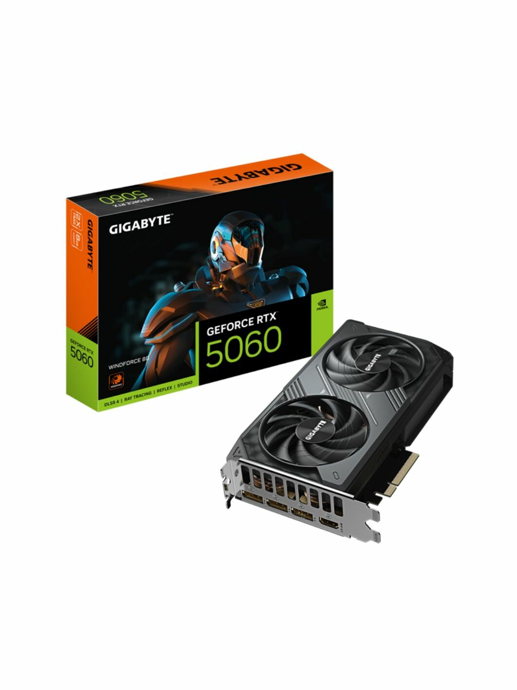 Видеокарта GIGABYTE GeForce RTX 5060 Windforce (GV-N5060WF2-8GD)