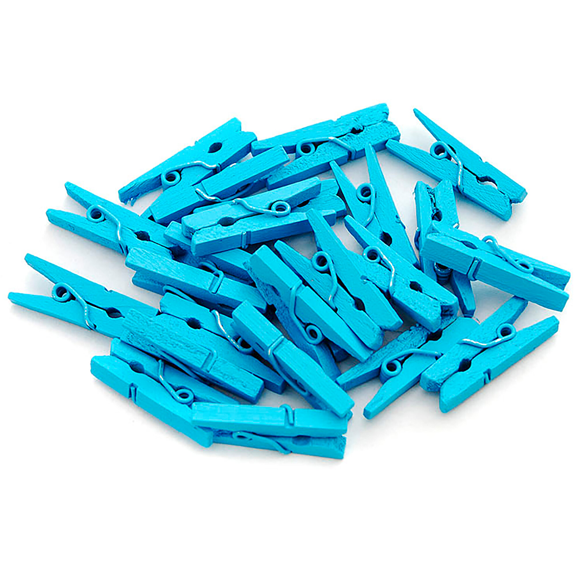 Белоснежка 852-DB Прищепки декоративные 20 шт. голубые Для декора и оформления скрапбукинга