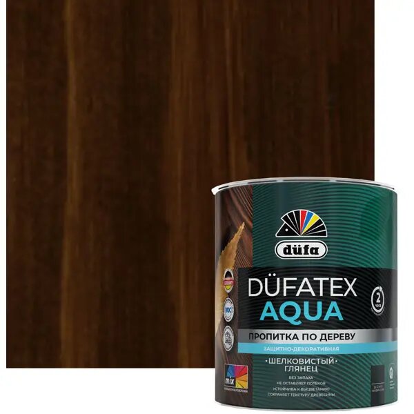 Пропитка для дерева водная цвета палисандр Dufatex aqua 0.75 л