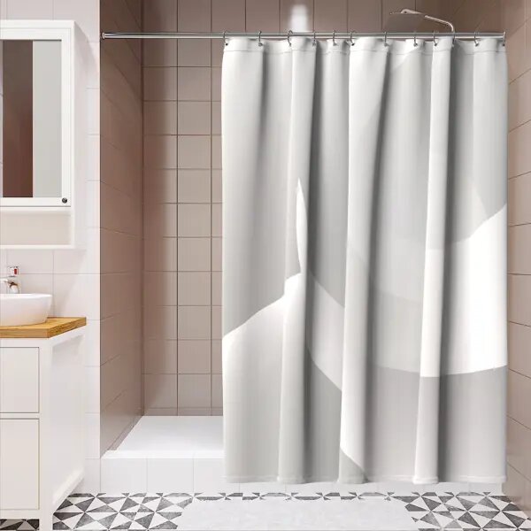 Штора для ванной Lemer Mino 180x200 см PEVA цвет серый