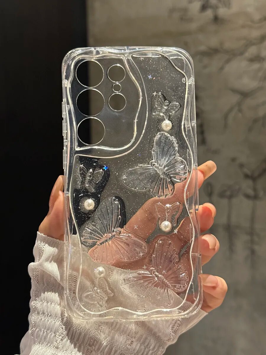 Чехол О'Кейси, для Samsung Galaxy S24 Ultra, с защитой камеры, прозрачный