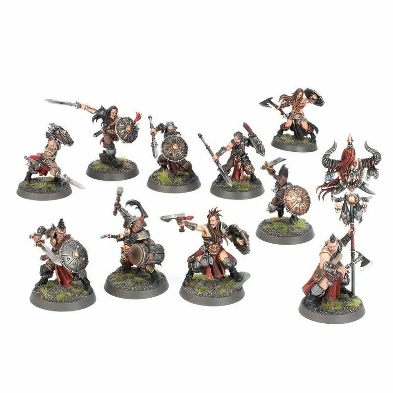 Смола вархаммер 40000 миниатюра Warhammer Fantasy AOS Darkoath Marauders (только В наборе 10 моделей)миниатюры днд Фигурка для настольной игры